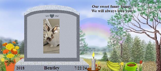 Bentley's Rainbow Bridge Pet Loss Memorial