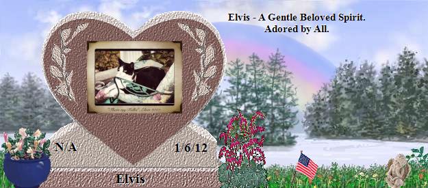 Elvis's Rainbow Bridge Pet Loss Memorial