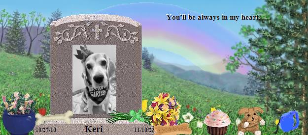 Keri's Rainbow Bridge Pet Loss Memorial
