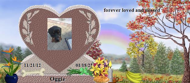 Oggie's Rainbow Bridge Pet Loss Memorial