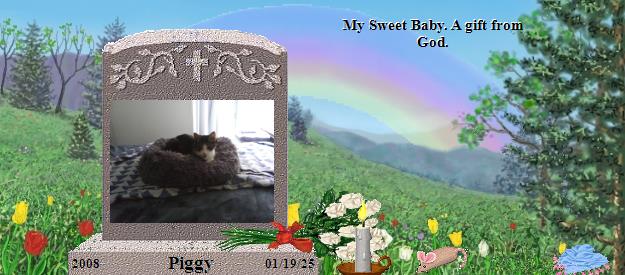 Piggy's Rainbow Bridge Pet Loss Memorial
