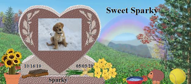 Sparky's Rainbow Bridge Pet Loss Memorial