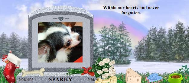 SPARKY's Rainbow Bridge Pet Loss Memorial