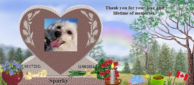 Sparky's Rainbow Bridge Pet Loss Memorial